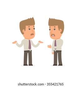 Frustrated Character Broker Can Not Help Stock Vector (Royalty Free ...