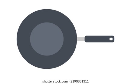 Frying Pan Top View Clipart Vector Stock Vector (Royalty Free ...