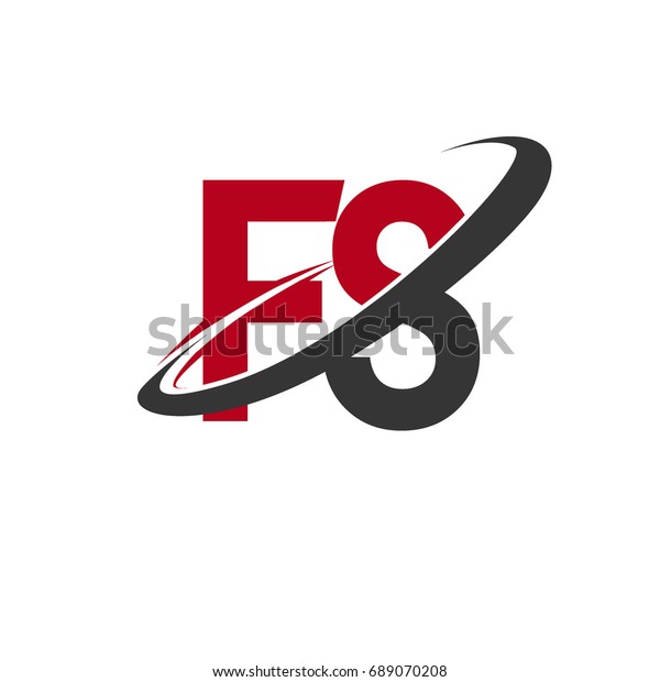 Fs Initial Logo Company Name Colored Stock Vector (Royalty Free) 689070208