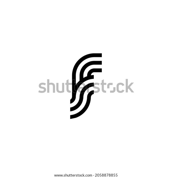 Fs Logo Monogram Geometric Company Personal Stock Vector (Royalty Free ...