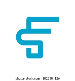 Fs Logo Symbol Letter Vector Abjad Stock Vector (Royalty Free ...