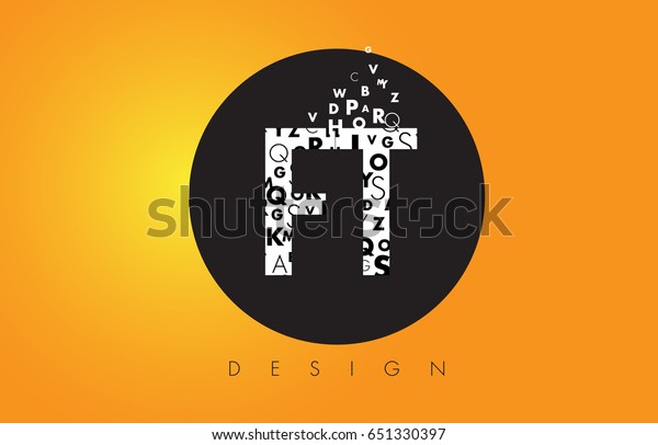 Ft F T Logo Design Made Stock Vector (Royalty Free) 651330397 ...