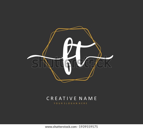 Ft Initial Letter Handwriting Signature Logo Stock Vector (Royalty Free ...