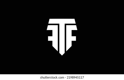 Ftf Letter Initial Logo Design Template Stock Vector (Royalty Free ...