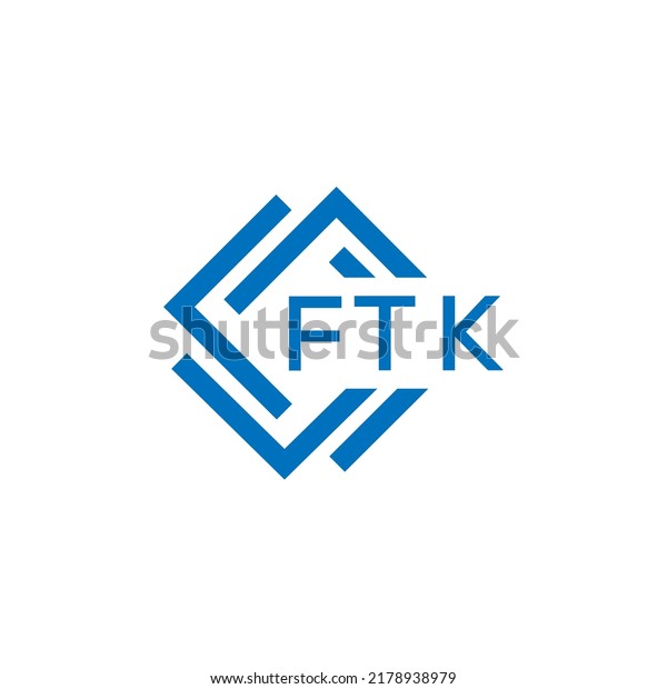 Ftk Letter Logo Design On White Stock Vector (Royalty Free) 2178938979 ...