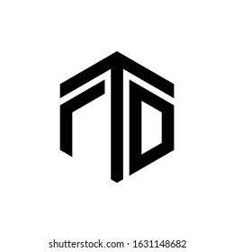 Ftc Letter Logo Design Polygon Monogram: เวกเตอร์สต็อก (ปลอดค่า ...