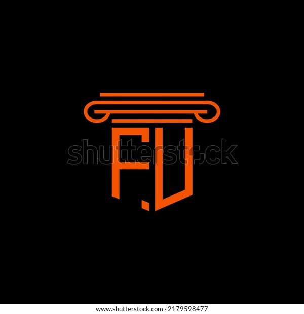 Fu Letter Logo Creative Design Vector Stock Vector (Royalty Free ...