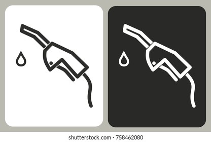 Fuel Black White Vector Icons Graphic Stock Vector (Royalty Free ...