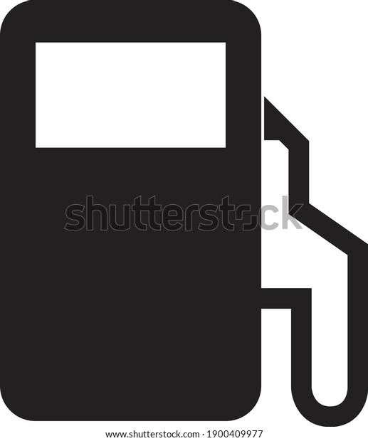 Fuel Dispenser Icon Design Isolated On Stock Vector (Royalty Free ...
