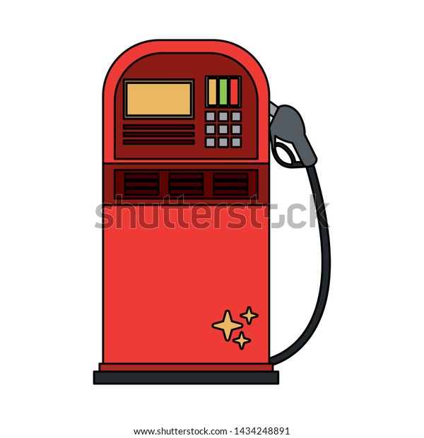 Fuel Dispenser Machine Isolated Symbol Vector Stock Vector (Royalty ...