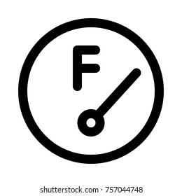 Fuel Full Icon On Isolated Background Stock Vector (Royalty Free ...