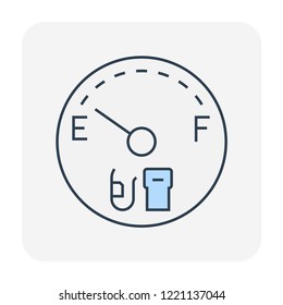 Gas Tank Empty Full Signs Stock Illustration 137420360