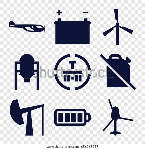 Fuel Icons Set Set 9 Fuel Stock Vector (Royalty Free) 656265937