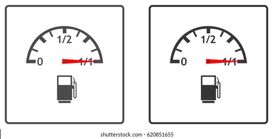 Fuel Indicator Full Tank Petrol Gas Stock Vector (Royalty Free ...