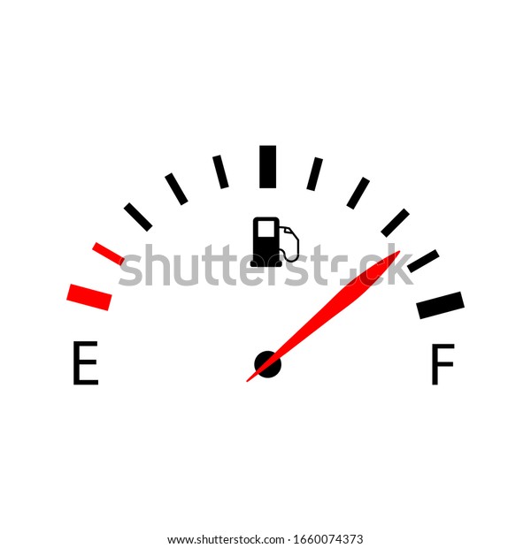 Fuel Indicators Gas Meter Gauge Vector Stock Vector (Royalty Free ...