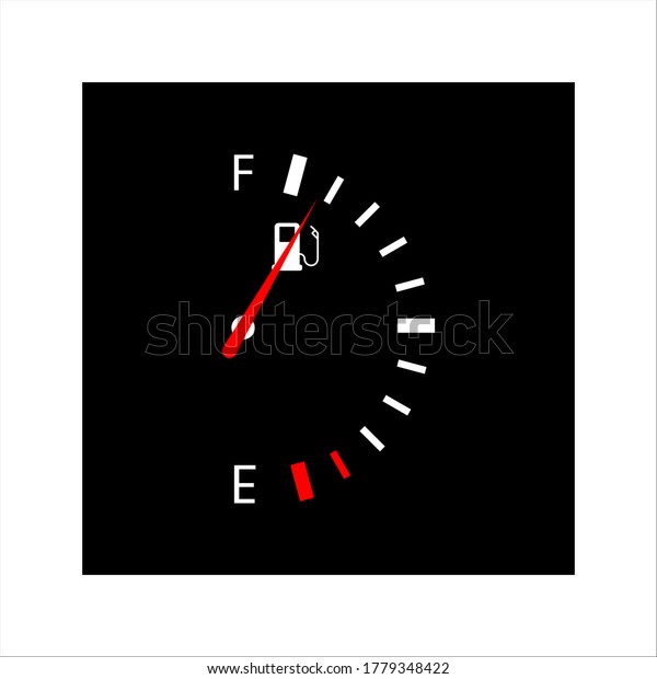 Fuel Indicators Gas Meter Gauge Vector Stock Vector (Royalty Free ...