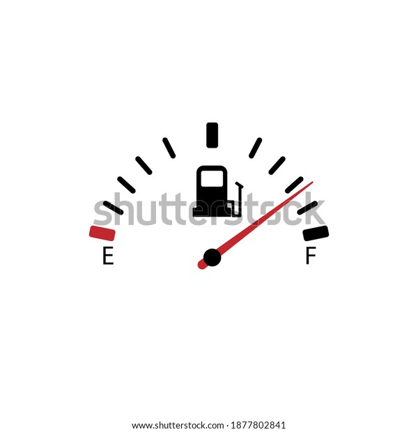 Fuel Indicators Gas Meter Gauge Vector Stock Vector (Royalty Free ...