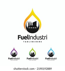 Fuel Industry Vector Logo Design Illustration Stock Vector (Royalty ...