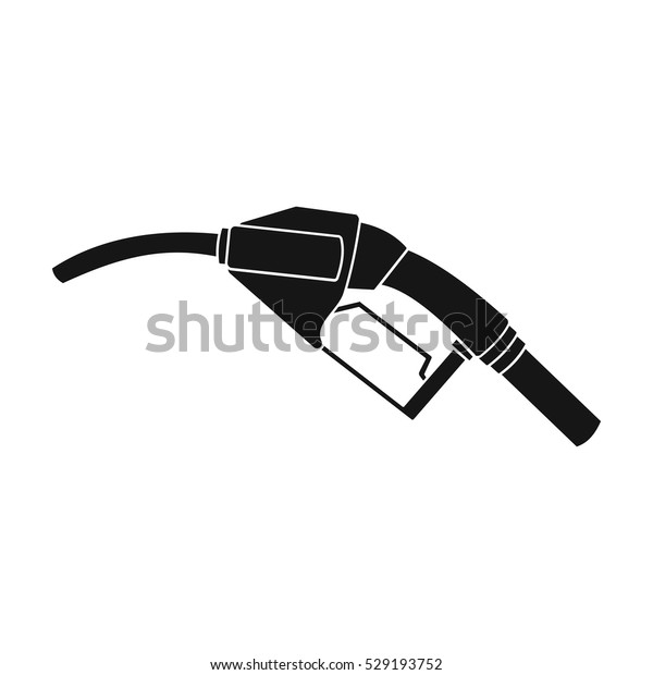 Fuel Nozzle Icon Black Style Isolated Stock Vector (Royalty Free ...