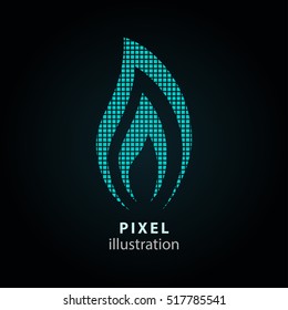 Fuel Pixel Icon Vector Illustration Design Stock Vector (Royalty Free ...