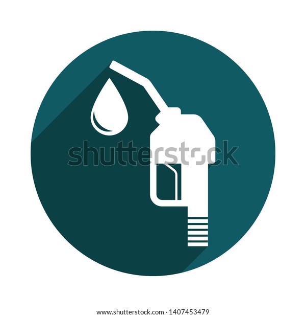 Fuel Pump Nozzle Icon Petrol Station Stock Vector (Royalty Free ...