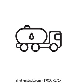 Fuel Tanker Icon Vector Logotype Stock Vector (Royalty Free) 1900771717 ...