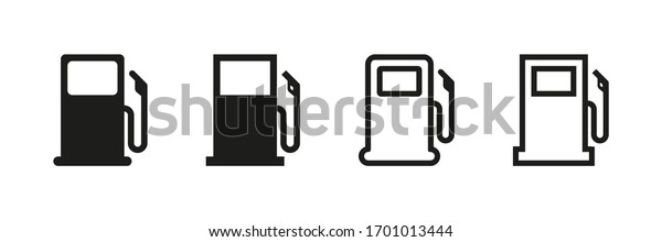 Fuel Vector Isolated Icons Pictogram Illustration Stock Vector (Royalty ...