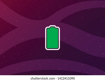 Full Battery Charging Smartphone Fully Charged Stock Vector (Royalty ...