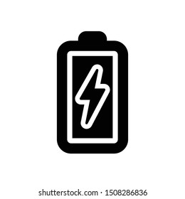 Full Battery Charging Vector Graphics Icon Stock Vector (Royalty Free ...