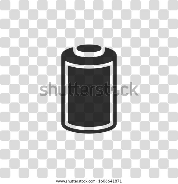 Full Battery Technology Icon Black Symbol Stock Vector (Royalty Free ...