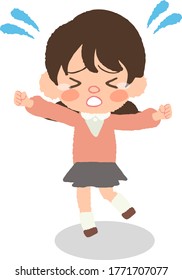 124 Crying child full body Stock Illustrations, Images & Vectors ...