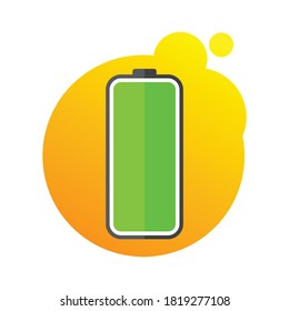 Full Charge Battery Icon Vector Illustration Stock Vector (Royalty Free ...