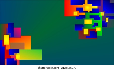 Full Color Abstract Background Simple Abstract Stock Vector (Royalty ...