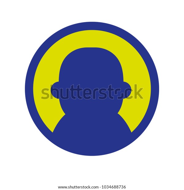 Full Color Avatar User Social Profile: vector de stock (libre de ...