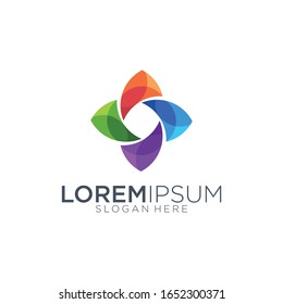 Full Color Logo Design Vector Graphics Stock Vector (Royalty Free ...