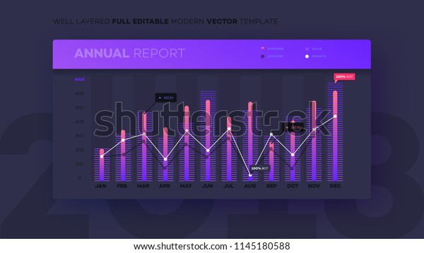 Full Editable Infographic Chart Modern Vector Stock Vector (Royalty ...