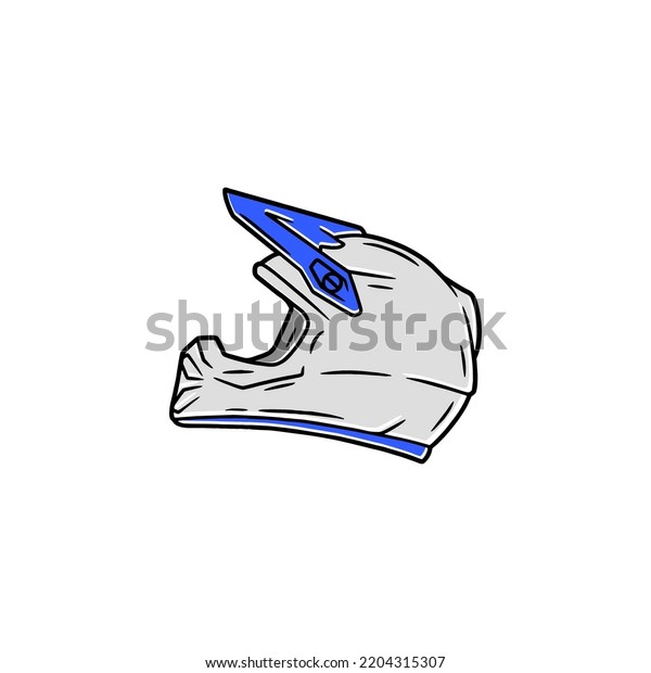 Full Face Helmet Vector Illustration Design Stock Vector (Royalty Free ...