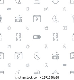 Full Icons Pattern Seamless White Background Stock Vector (Royalty Free ...