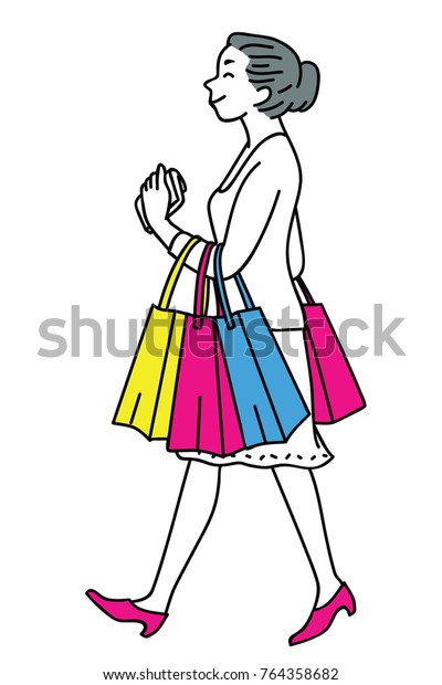 Full Length Character Happy Smiling Pretty Stock Vector (Royalty Free ...