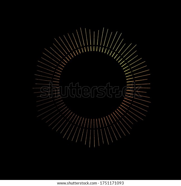 Full Moon Gold Texture Isolated On Stock Vector (Royalty Free ...