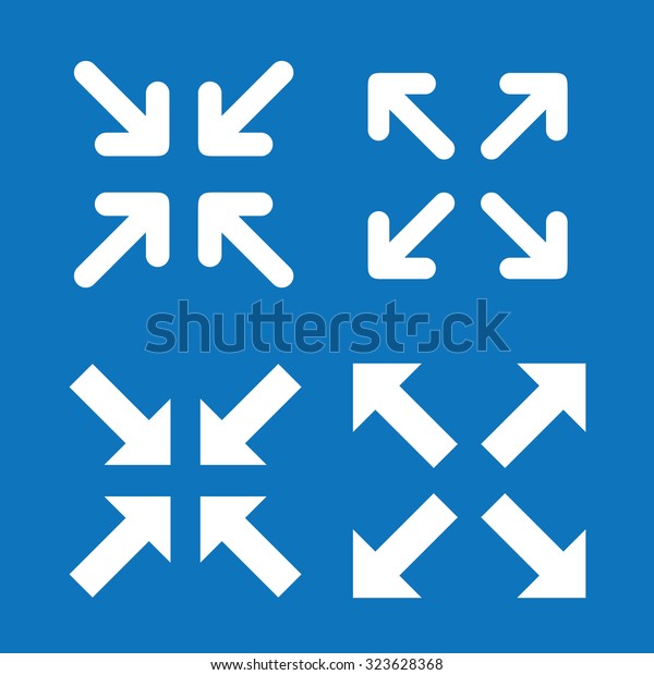 Full Screen Exit Full Screen Icon Stock Vector (Royalty Free) 323628368 Full Screen Exit Full Screen Icon Stock Vector (Royalty Free) 323628368
