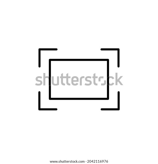 Full Screen Icon Fullscreen Symbol Maximize Stock Vector (Royalty Free ...