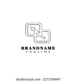 Full Screen Logo Icon Design Template Stock Vector (Royalty Free ...