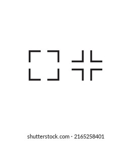 Full Screen Mode Icon Zoom Outsigns Stock Vector (Royalty Free ...
