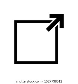 Full Screen Symbol Vector Illustration Stock Vector (Royalty Free ...