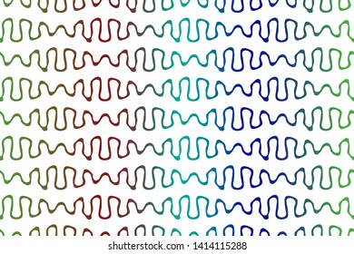 Full Seamless Abstract Horizontal Curved Line Stock Vector (Royalty ...