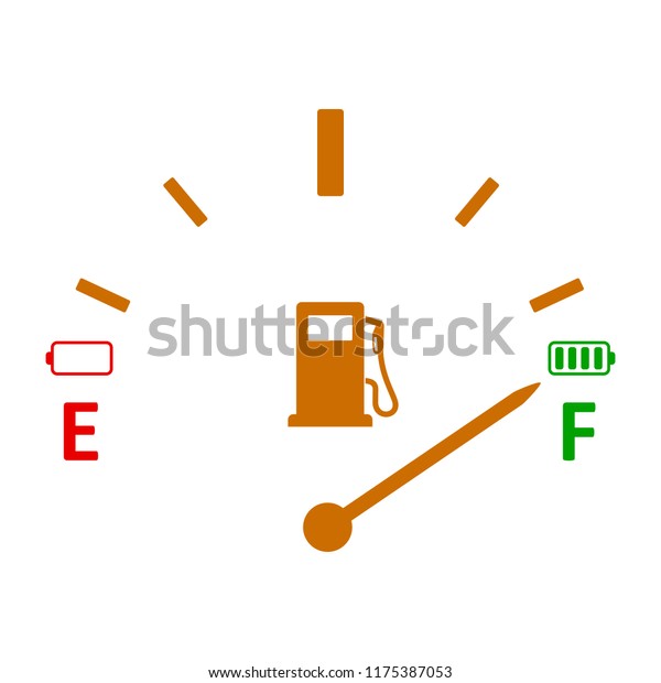 Full Tank Clock Face Fuel Measurements: เวกเตอร์สต็อก (ปลอดค่าลิขสิทธิ์ ...