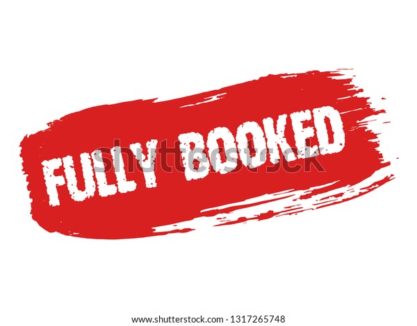 Fully Booked Rectangular Stamp Isolated On Stock Vector (Royalty Free ...