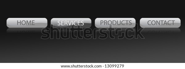 Fully Editable Website Menu Stock Vector (Royalty Free) 13099279