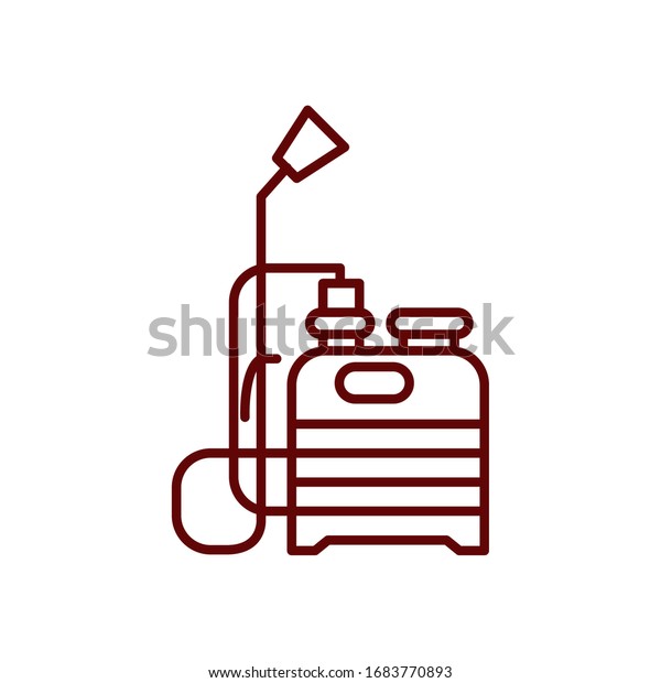 Fumigation Tool Icon Over White Background Stock Vector (Royalty Free ...